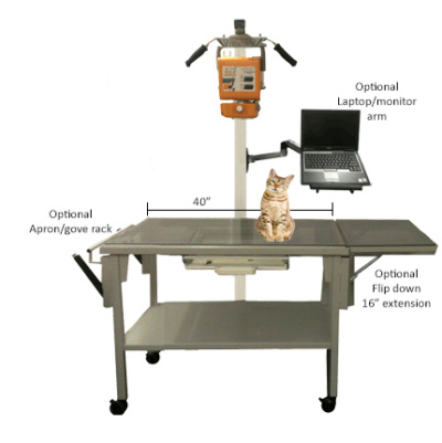VV100 Feline Mobile Examination Table - Vet X-ray